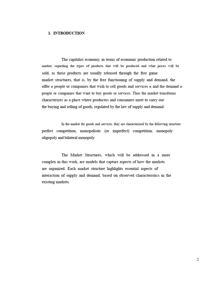 Understanding Market Structures in Economics | PDF | Monopoly | Perfect ...