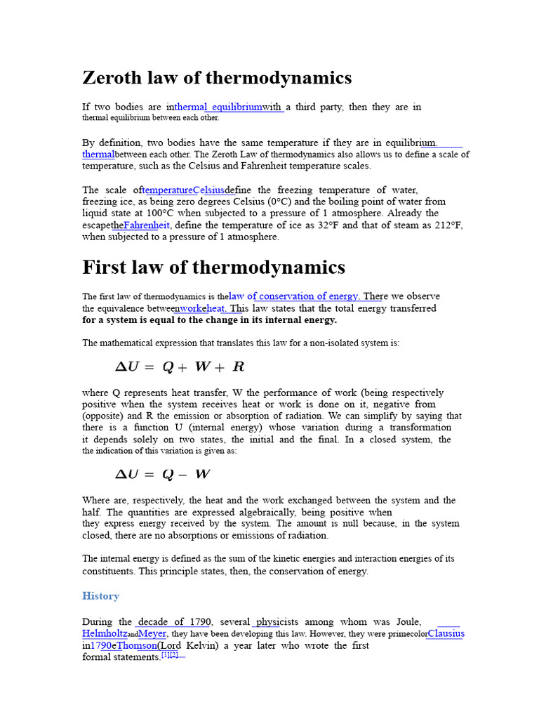 Understanding the Laws of Thermodynamics | PDF | Second Law Of ...