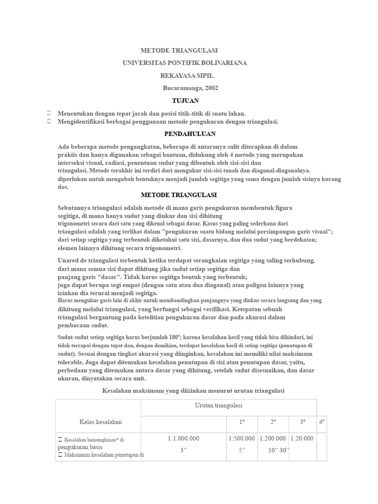 Metode Triangulasi | PDF