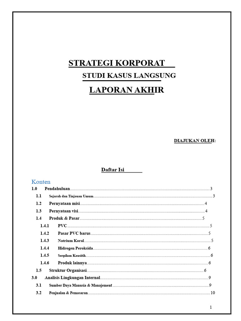 Laporan Akhir | PDF
