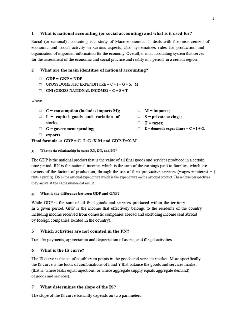 50 Questions of Macroeconomics | PDF | Inflation | Monetary Policy