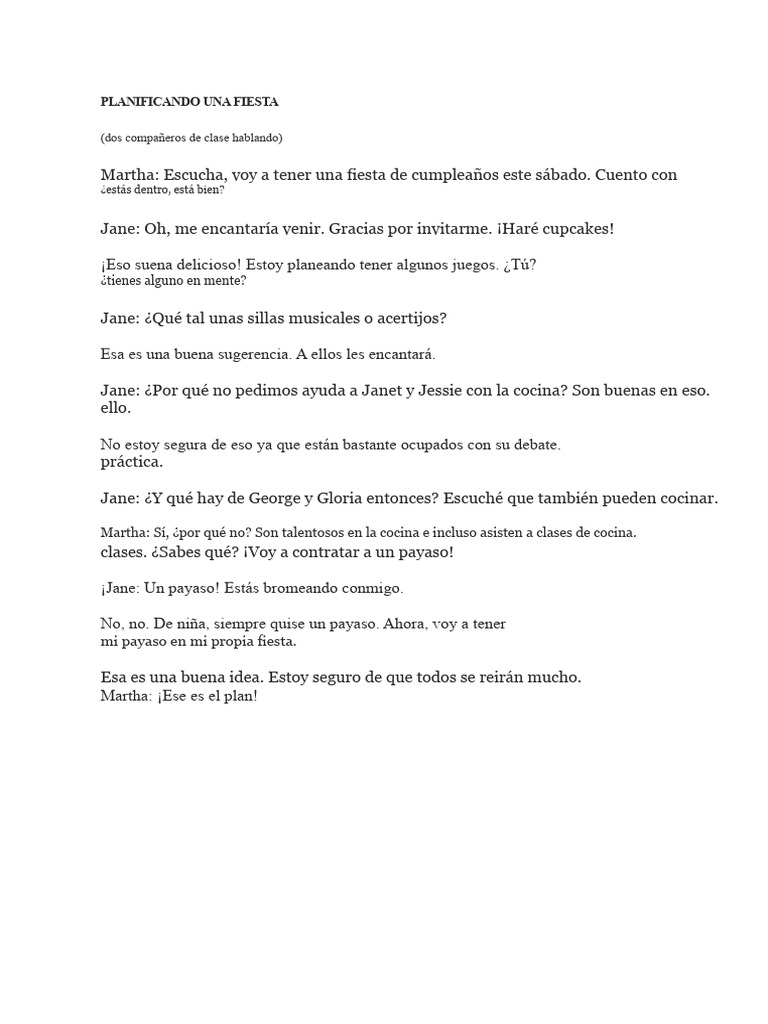 Ideas para Planificar una Fiesta | PDF