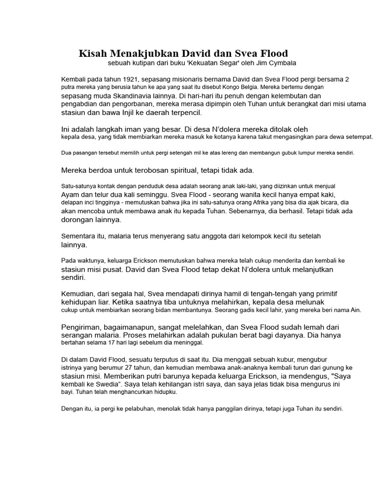 David Svea Flood | PDF