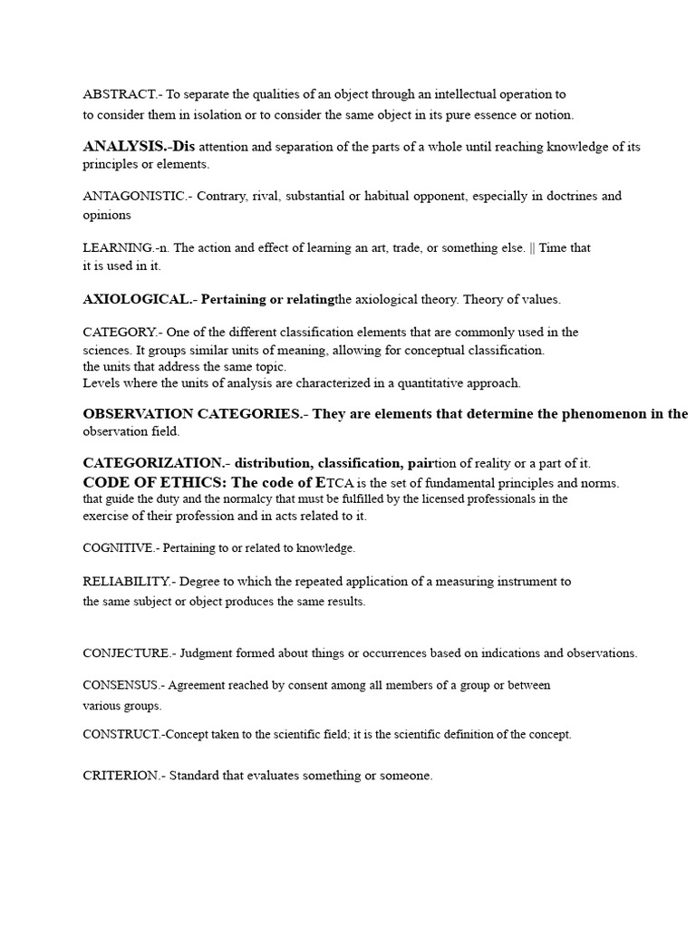 Glossary of Research Methods | PDF | Quantitative Research | Methodology
