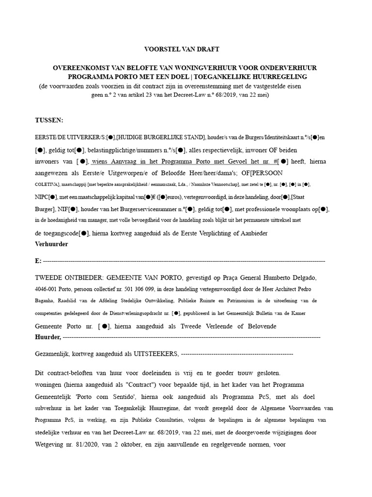 Bijlage I Concept Huurovereenkomst | PDF