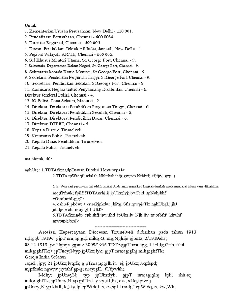 Perusahaan TDTA Surandal Di J.J.christdudass | PDF