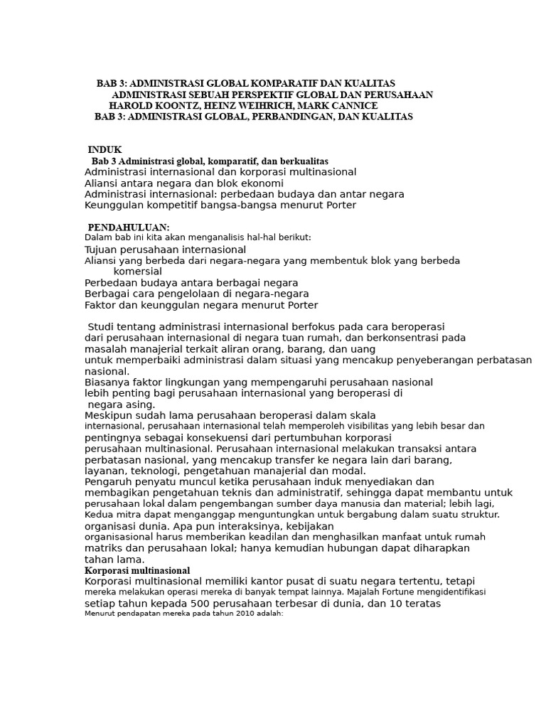 Ringkasan Bab 3-4 | PDF