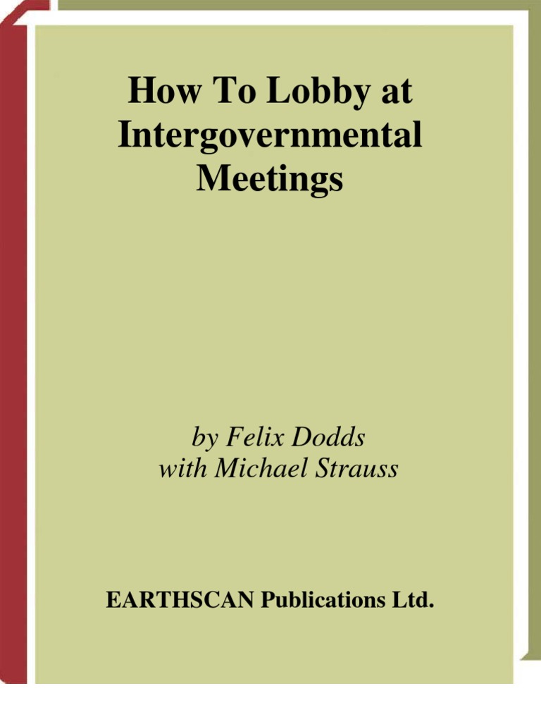 How To Lobby at Intergovernmental Meetings | PDF | United Nations ...