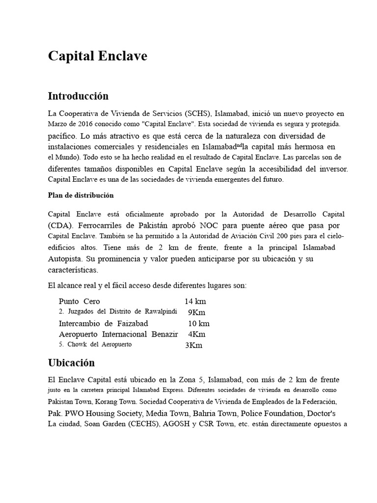 Enclave Capital | PDF | Islamabad | Política mundial