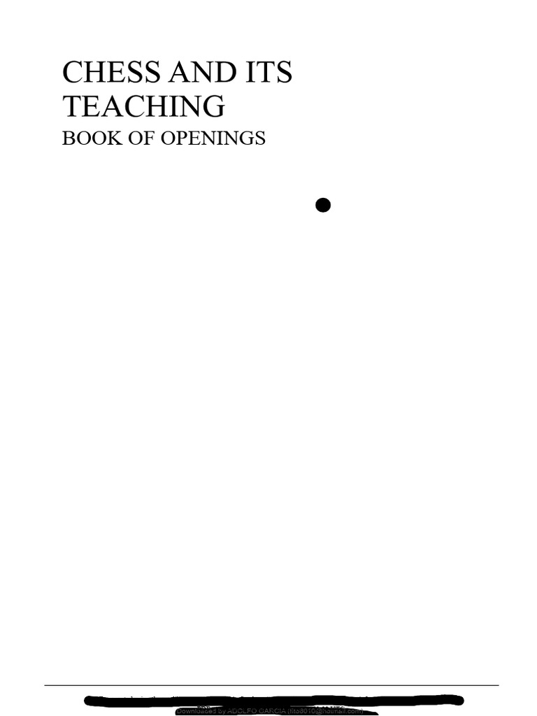 Master Chess Opening Book | PDF | Chess Openings | Traditional Board Games