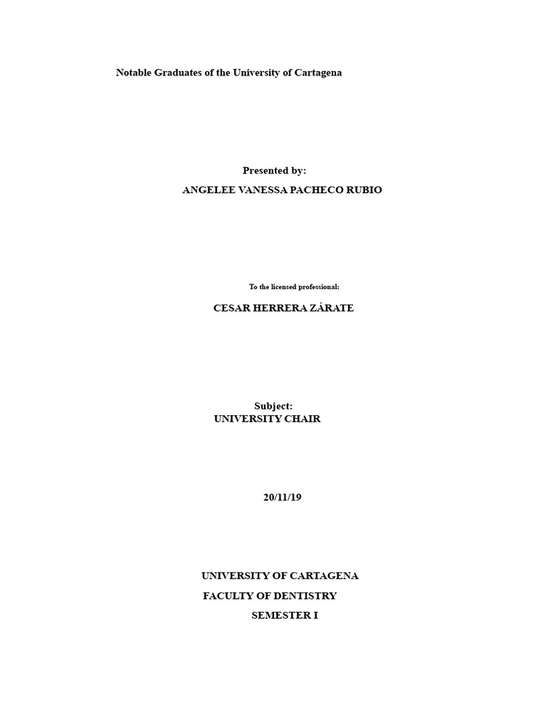 Notable Alumni of University of Cartagena | PDF | Gabriel García Márquez