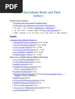 Islamic Books and Authors Overview | PDF | Hadith | Muhammad