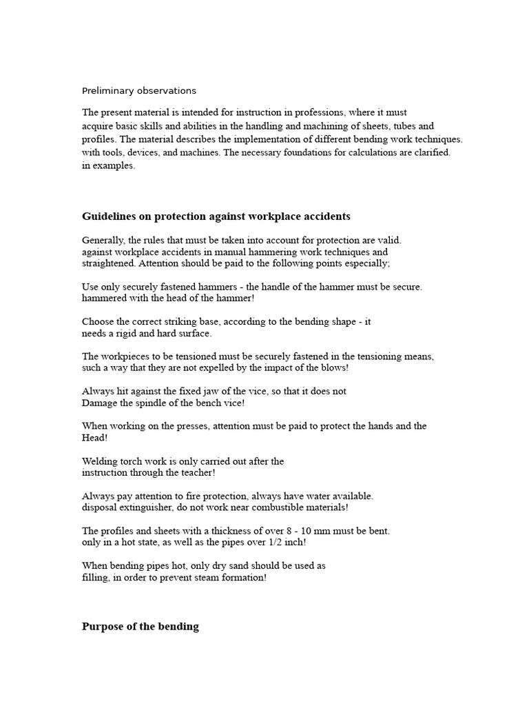 Bending and Folding Calculation | PDF | Fracture | Bending