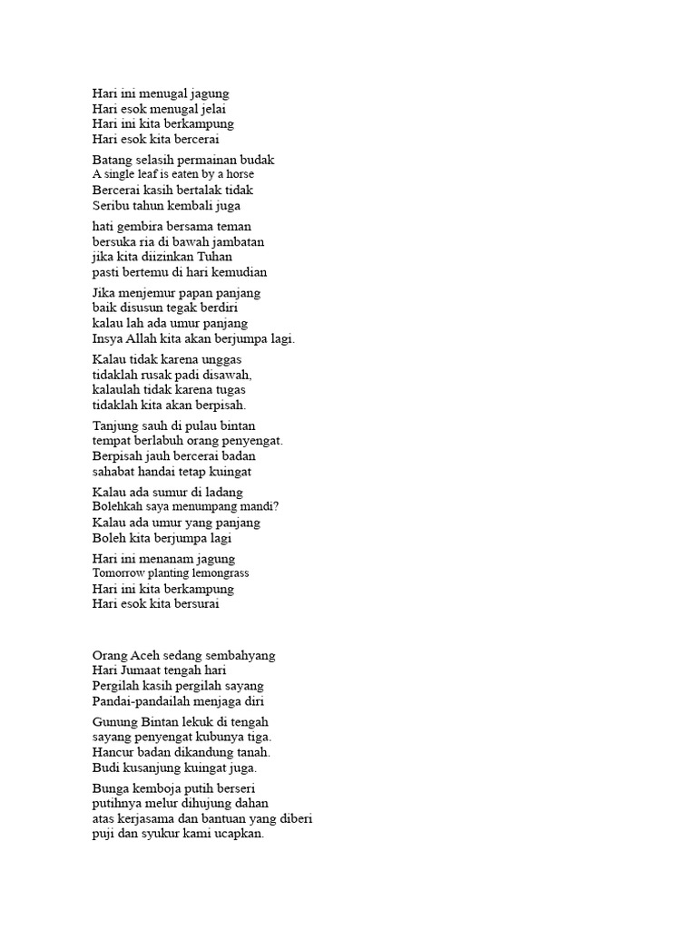 Koleksi Pantun Perpisahan | PDF