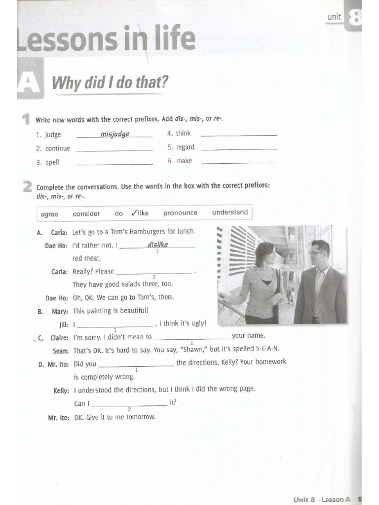 Workbook Corners 4 Unit 8 | PDF
