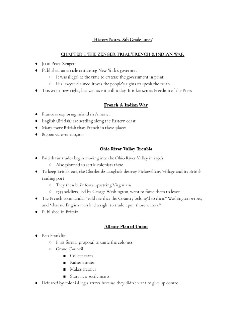 American History Notes | PDF | Constitutional Convention (United States ...