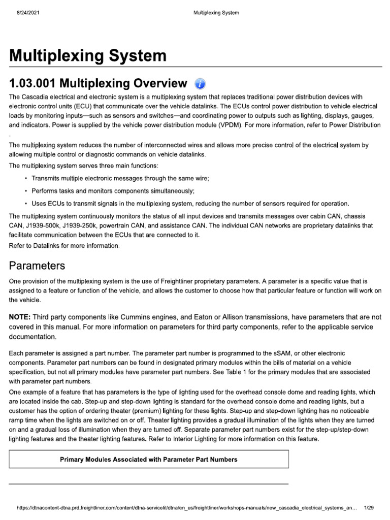 Sistema Multiplexado New Cascadia | PDF