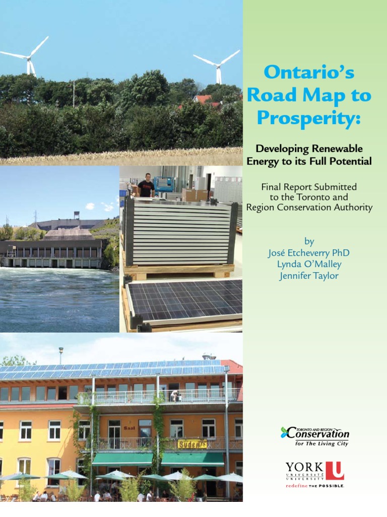 Ontario's Road Map To Prosperity:: Developing Renewable Energy To Its ...