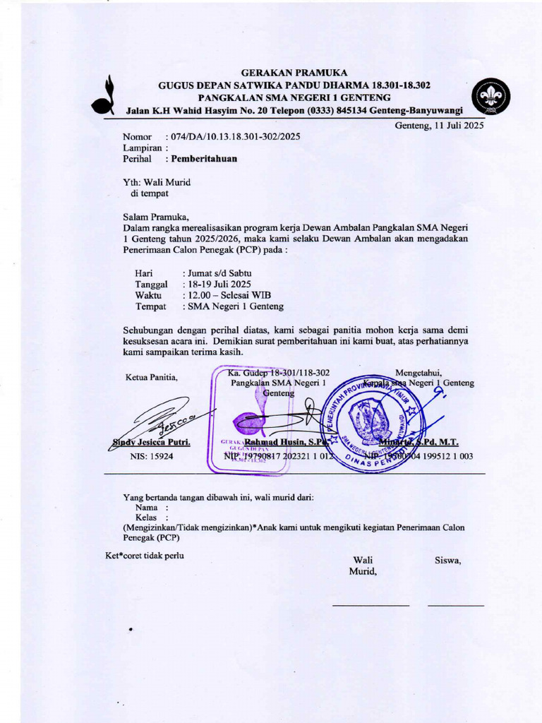 Surat Izin PCP | PDF