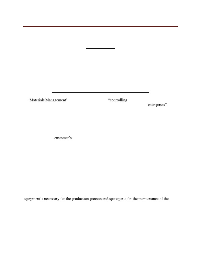 Materials Management.. | PDF | Procurement | Supply Chain