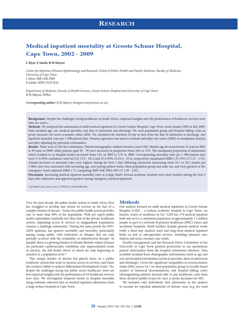 Inpatient Mortality Trends at GSH | PDF | Hospital | Health Care