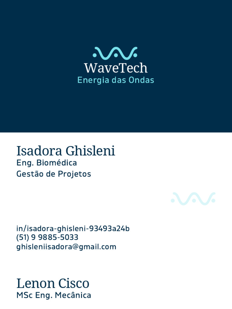 Cartão de Contato WaveTech | PDF