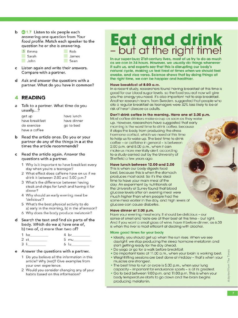 Lesson 3 - Homework (Reading) | PDF