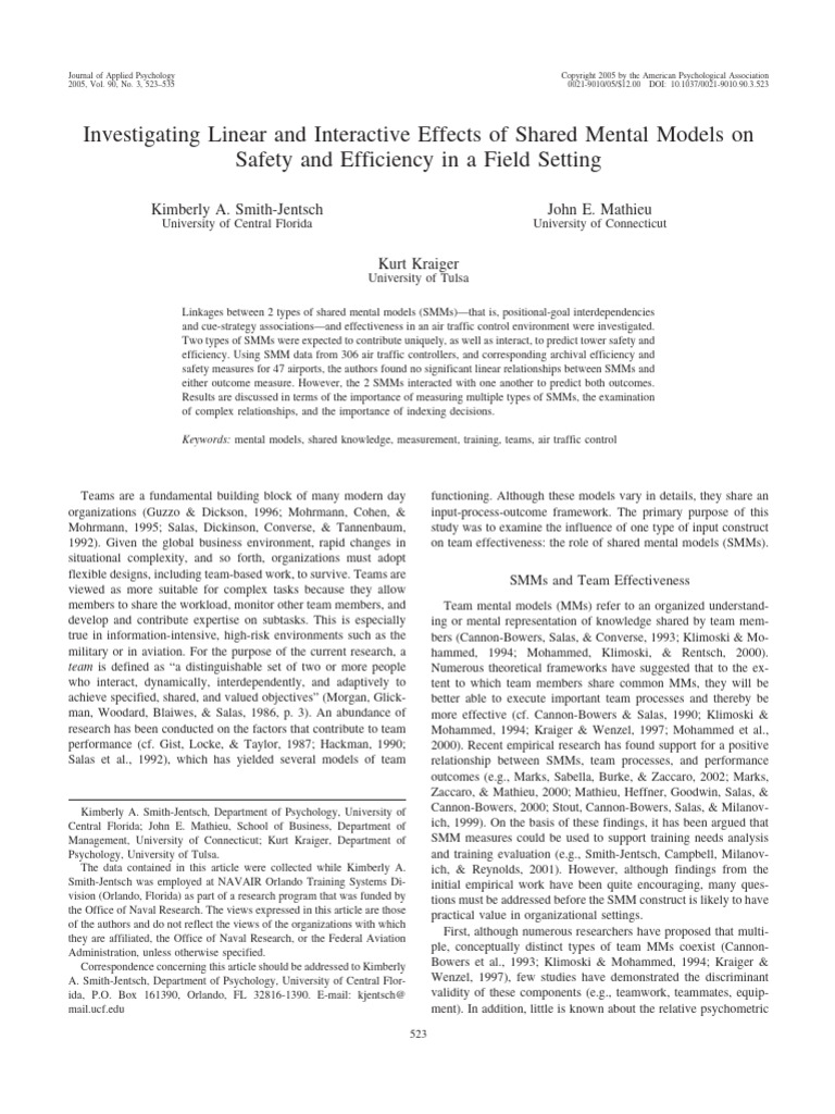2005-Investigating Linear and Interactive Effects of Shared Mental ...