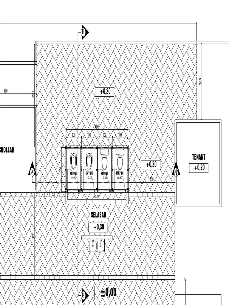 Denah Toilet KK 1 | PDF