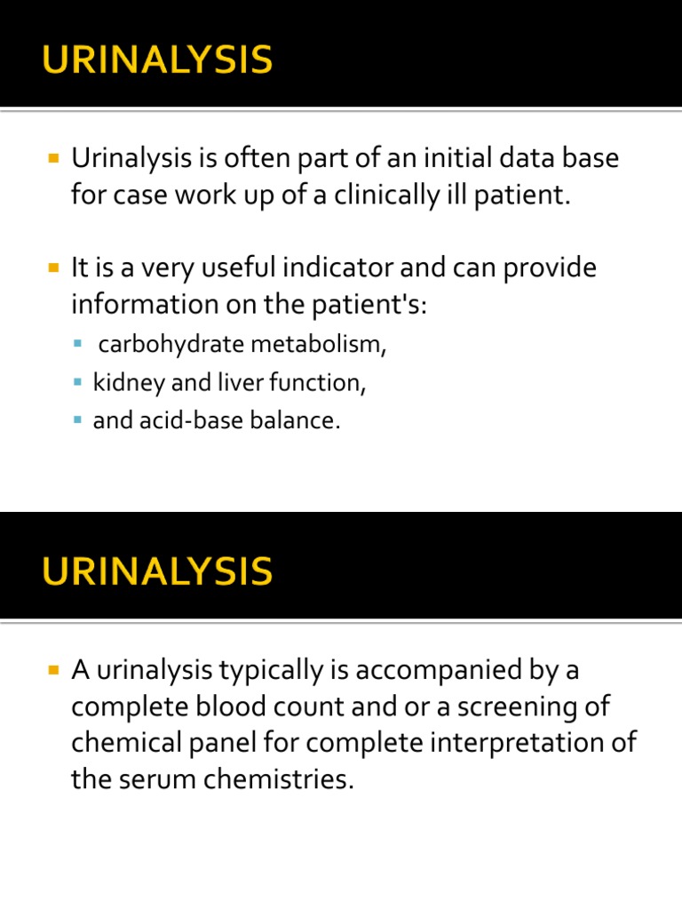 Urinalysis - Fundamentals of Nursing Cli | PDF | Urine | White Blood Cell