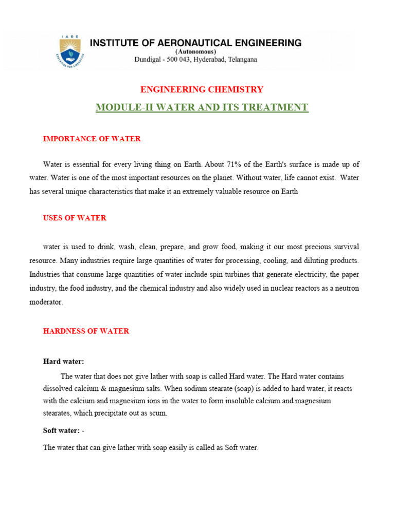 Module-II (Water Technology) | PDF | Ion Exchange | Water Purification