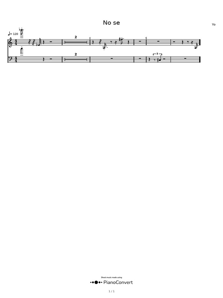 No Se - Yo | PDF