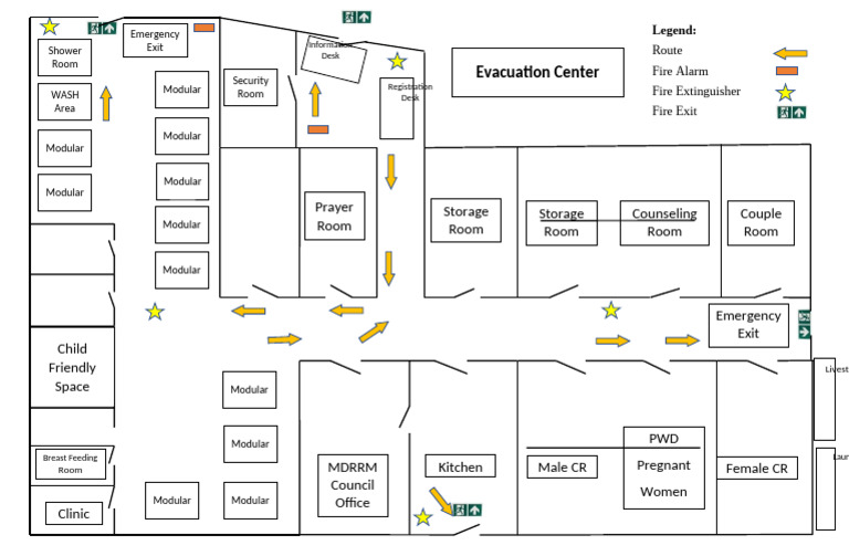 Evacuation Center Emergency Exit Route | PDF