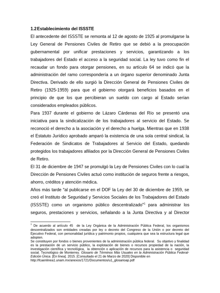 ISSSTE | PDF | Gobierno