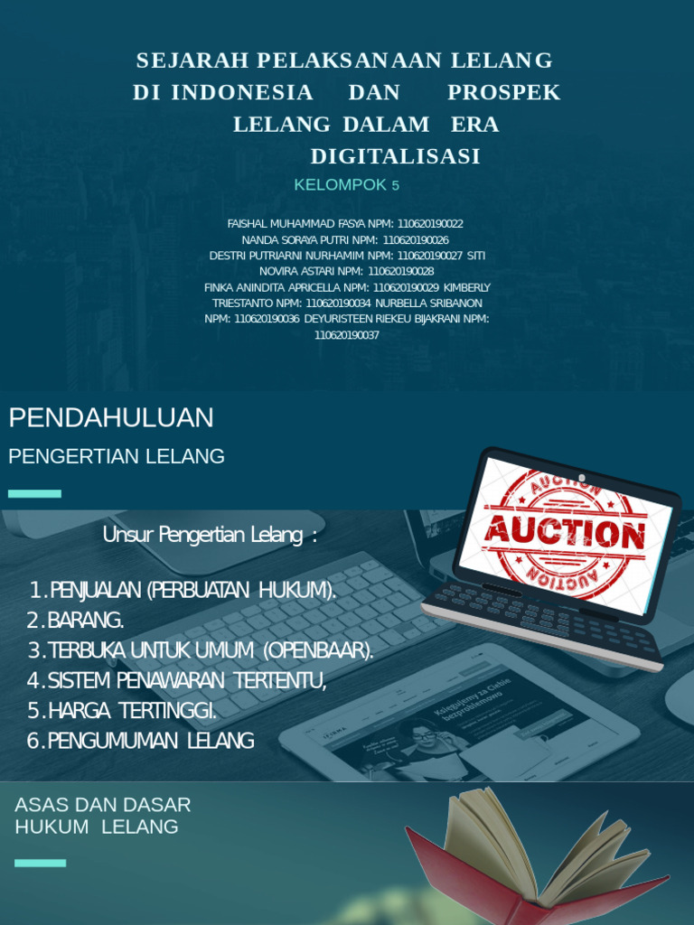 Sejarah dan Prospek Lelang di Indonesia | PDF