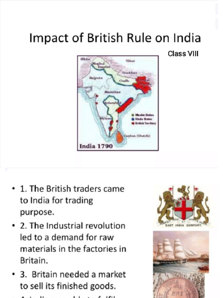 Class 8 Impact of British Rule in India | PDF