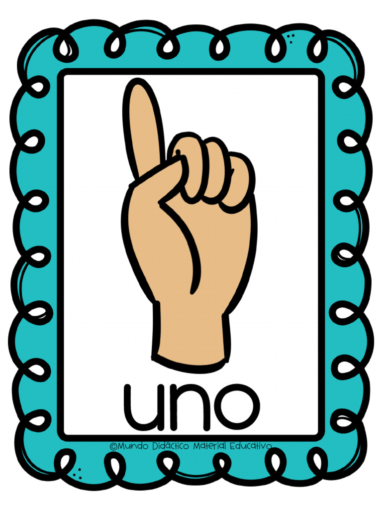 Numeros Dedos 1 Al 10 | PDF