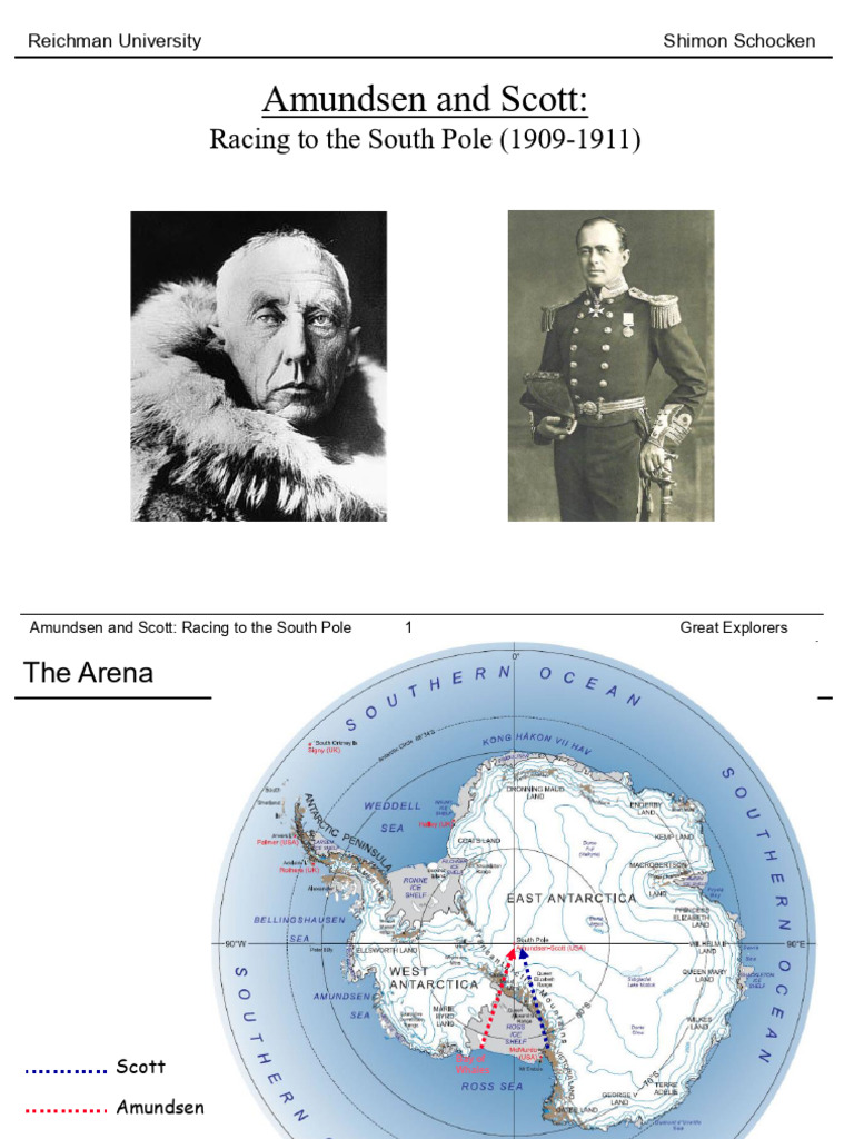 Amundsen vs. Scott: South Pole Race | PDF | Roald Amundsen | South Pole