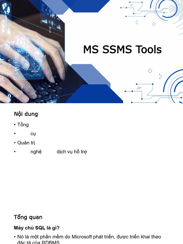 Session 1 - Ms Ssms Tools | PDF