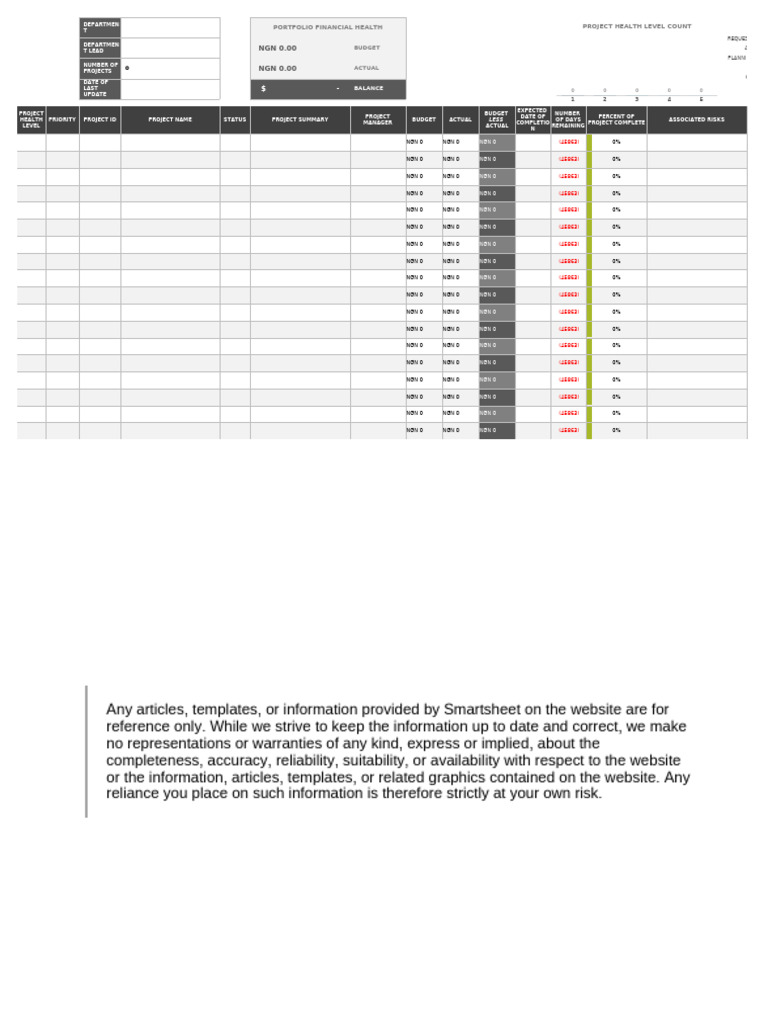 Portfolio Management Template Guide | PDF
