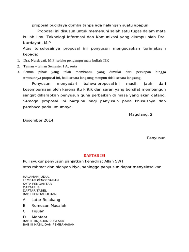 Proposal Budidaya Domba Tanpa | PDF