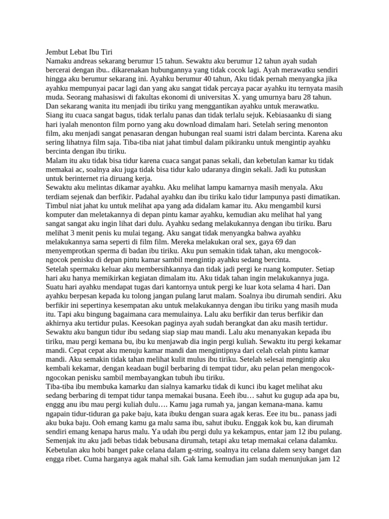 Jembut Lebat Ibu Tiri | PDF
