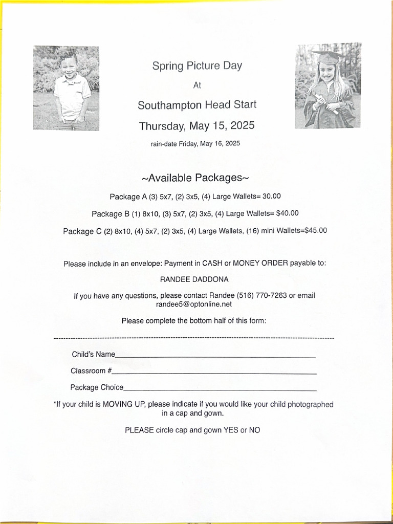 Spring Picture Day | PDF