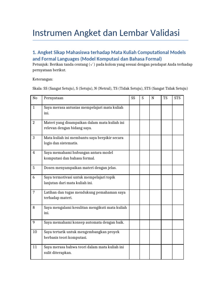 Angket_Validasi_CMFL | PDF