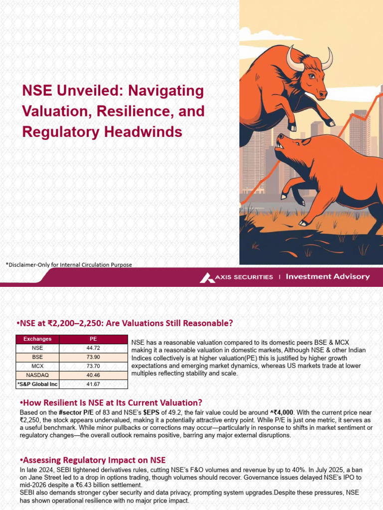 NSE Valuation and Regulatory Outlook 2025 | PDF | Valuation (Finance ...
