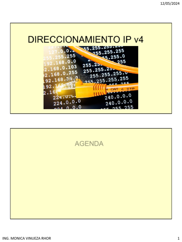 Direccionamiento IPv4 | PDF | Dirección IP | Enrutador (Computación)