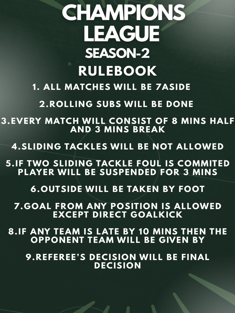 Rule Book | PDF