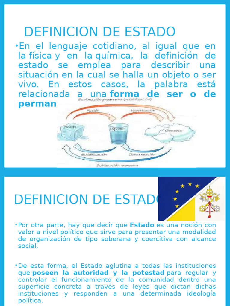 Definición y Conceptos de Estado | PDF | Estado (política) | Ciencias ...