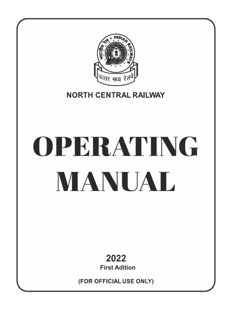 1672988163884-NCR Operating Manual 30.11.2022 Final | PDF | Rail ...