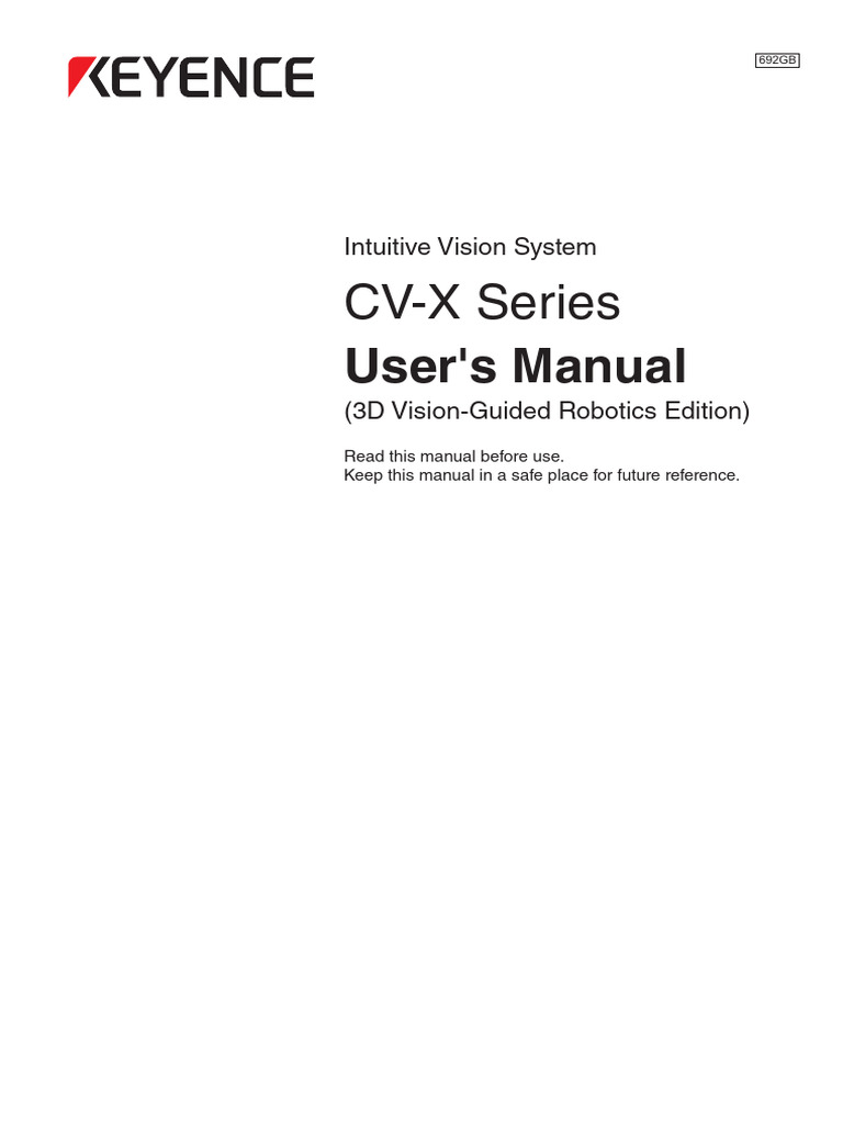 Keyence Manual | PDF | Verification And Validation | Robotics